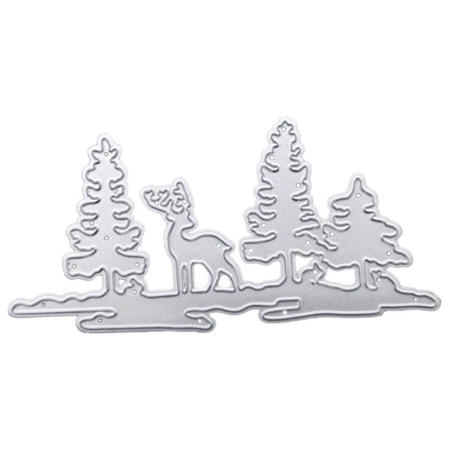 CHRISTMAS ELK DEER Metal Cutting Die for DIY Art Scrapbooking Album ...