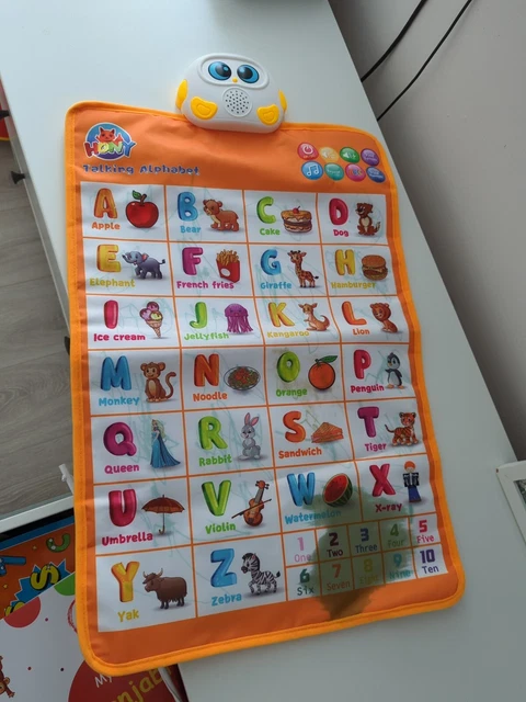 ALPHABET WALL CHART Interactive, Talking ABC & 123s Educational ...
