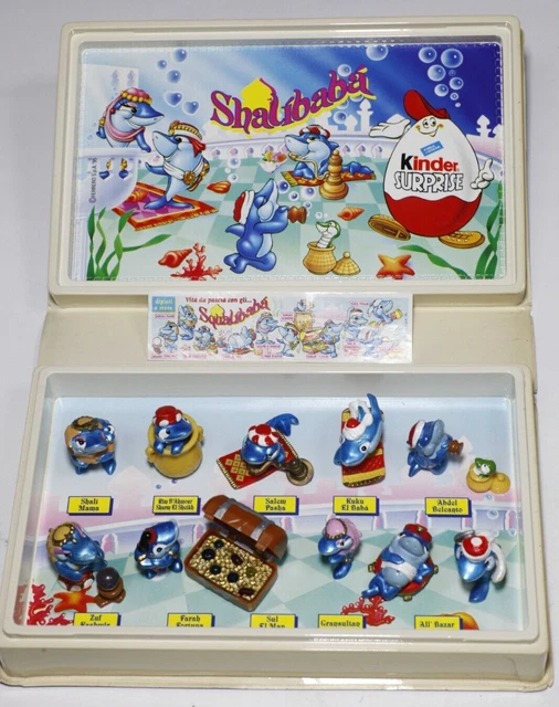 SERIE COMPLETA CON cartina sorpresine Kinder Ferrero Squalibabà con ...