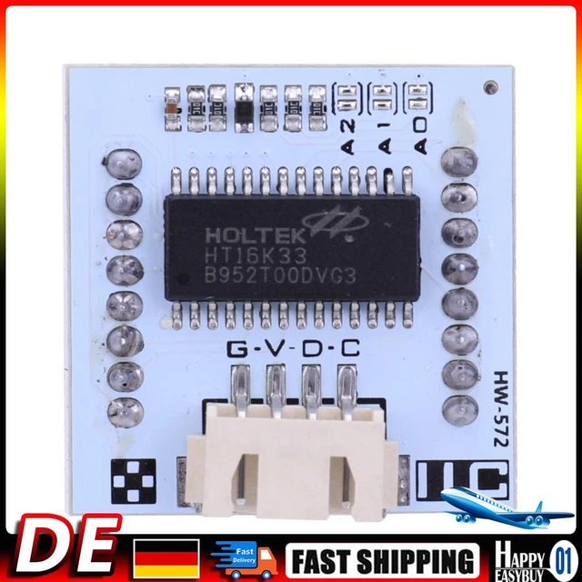 HT16K33 DOT MATRIX Display Board I2C LED Matrix Display Module Board ...