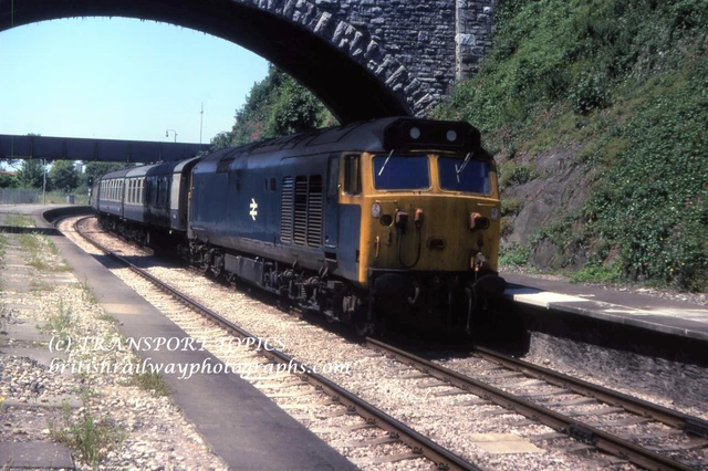 DIESEL RAILWAY PHOTO CLASS 50 HOOVER # 50006 At Devonport 02-07-77 £0. ...