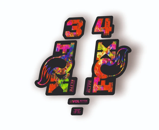FOX 34 SL Elite Performance 2026 Fork Factory Decal Sticker Adhesive ...