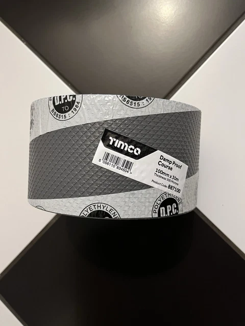 TIMCO DAMP PROOF Course DPC Roll 100mm x 30m Grey £5.45 - PicClick UK