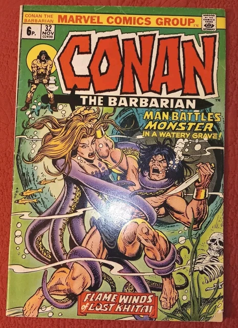 CONAN THE BARBARIAN n°32. Buscema Marvel Strange 1973 UK Comics EUR 9 ...