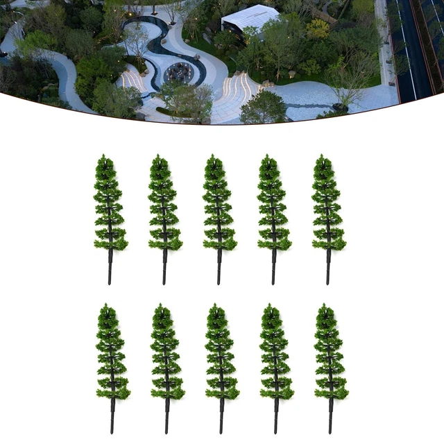 REALISTIC MODEL LANDSCAPE 10-Piece Pines Model for Railroad Lands £9.35 ...