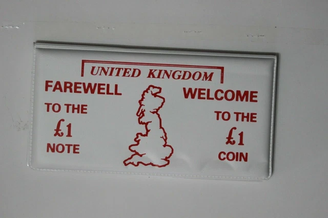 UK GREAT BRITAIN Farewell Pound £ Note Welcome Pound £ Coin (MG42M4 ...