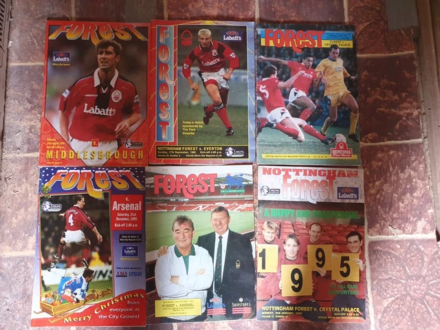 NOTTINGHAM FOREST FOOTBALL programmes, bundle, Finals, 1980s-1990s X14 ...