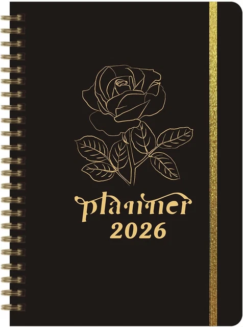 2026 DIARY A5 Week to View, Monthly & Weekly Planner Notebook, Daily ...