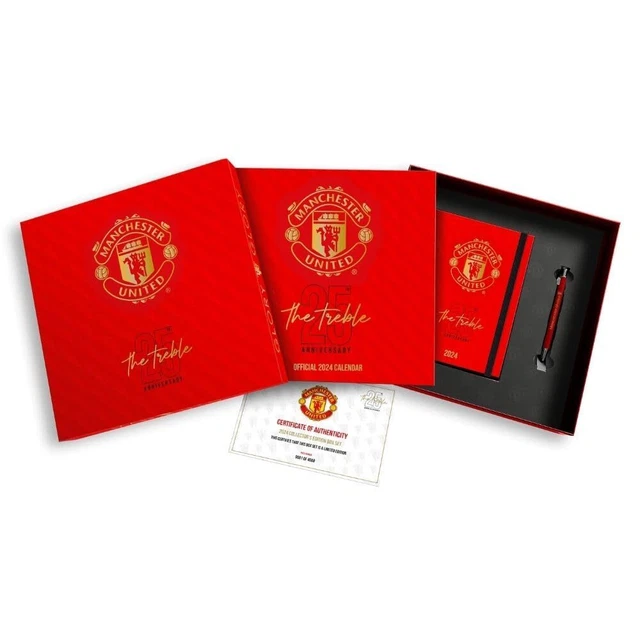 MANCHESTER UNITED FC 2024 Musical Collectors Gift Box Set Including ...