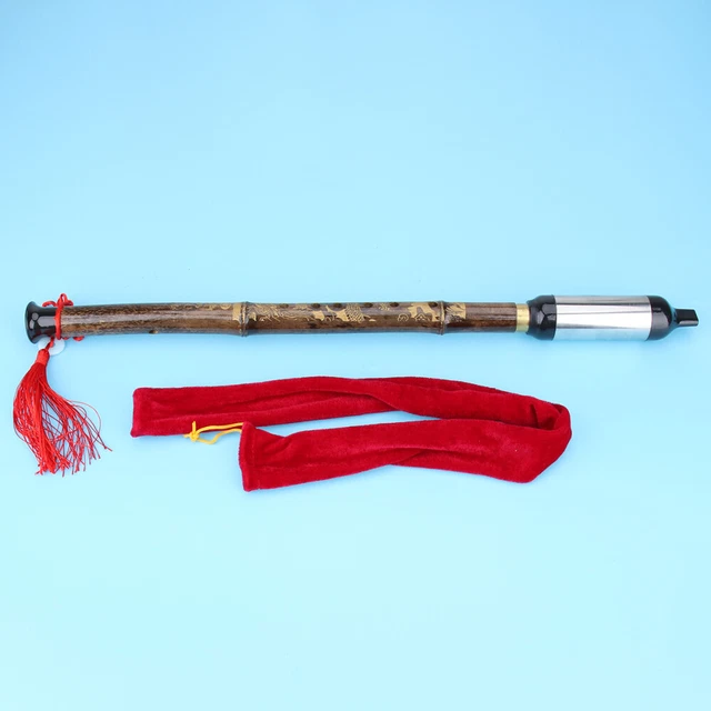 BLACK BAMBOO FLUTE Chinese Music Traditional Handmade Folk Instruments ...