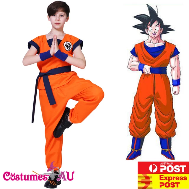 MENS DRAGON BALL Z Goku Cosplay Costume Adult Dragonball Gohan Anime ...