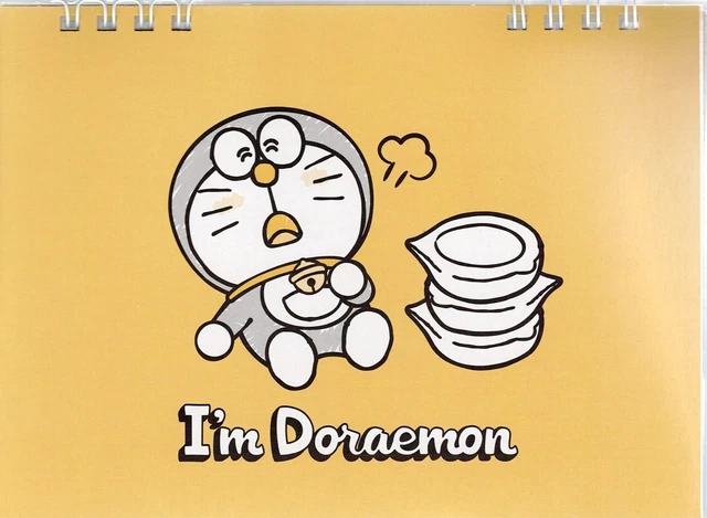 DORAEMON B6 (18*13CM/7.08*5.12IN) Desk Calendar 2026 from Japan kawaii ...