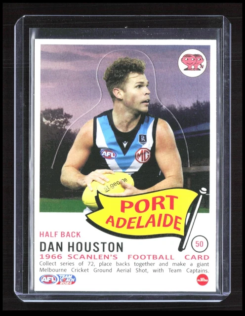 AFL 2024 TEAMCOACH Scanlen's Port Adelaide Dan Houston 50 Football CB-2 ...