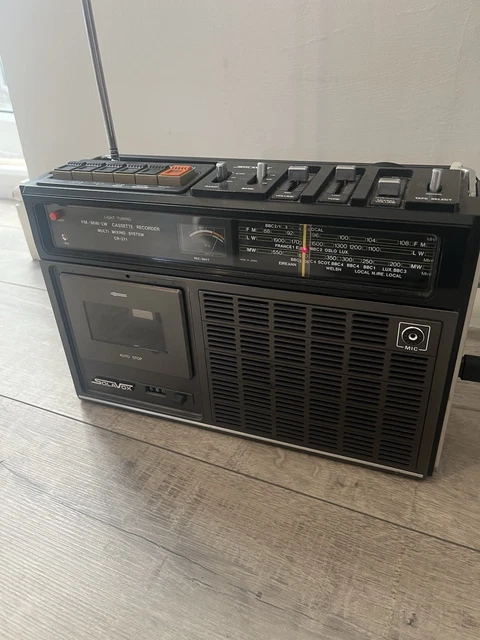 RARE VINTAGE SOLAVOX Cassette Recorder Multi Mixing System Model: Cr ...