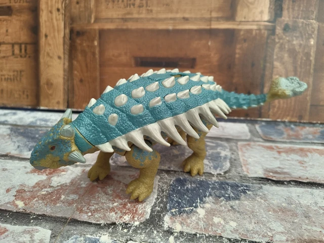JURASSIC WORLD CAMP Cretaceous Ankylosaurus Bumpy Action Figure with ...