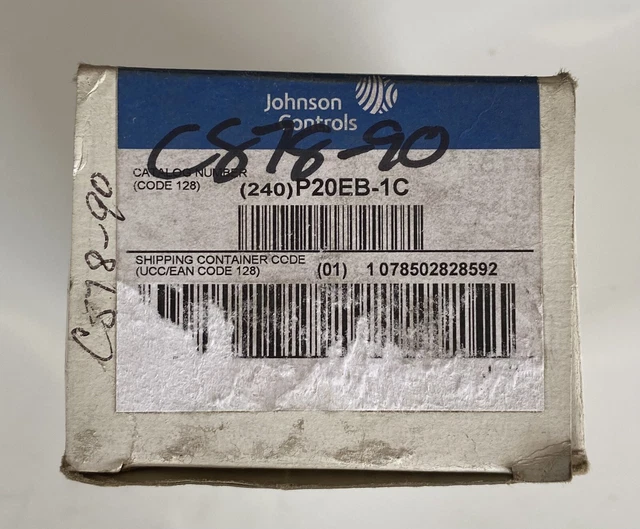NEW JOHNSON CONTROLS P20EB-1C AC Pressure Cutout Control, SPDT, Auto ...