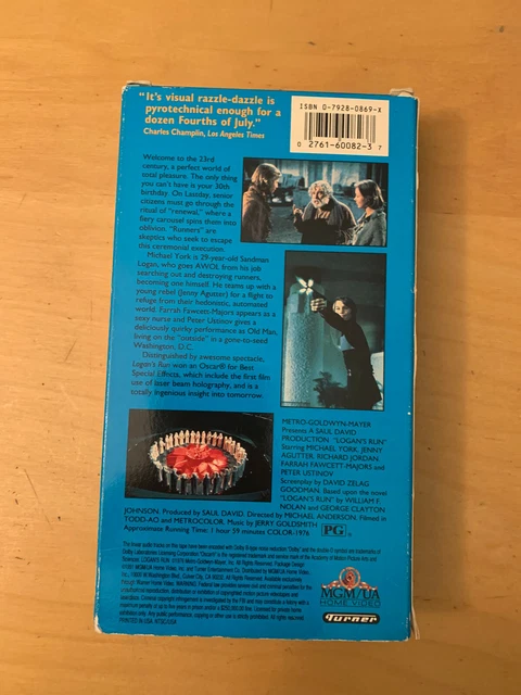LOGAN'S RUN VHS, Mgm, 1991 $12.27 - PicClick CA
