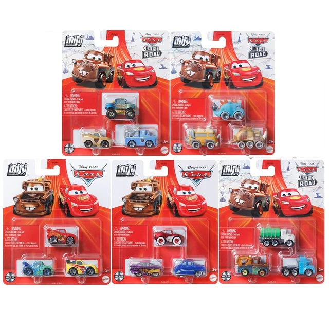 MATTEL DISNEY PIXAR Cars Hot Rod Racers Mini Die-cast Vehicle 3-Pack ...