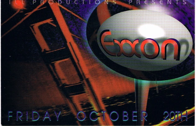 EXXON RAVE FLYER Flyers 20/10/95 A6 illégal USA Jeno RDC Donald Glaude ...