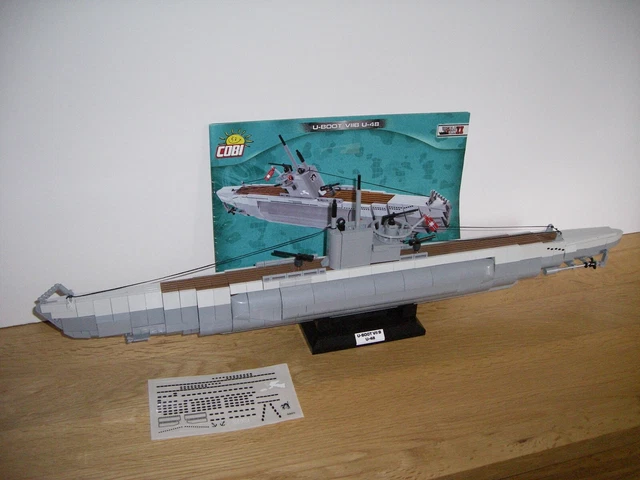 USED COBI GERMAN U-Boot VIIB U-48 Submarine, WW2, No 4805, Rare ...