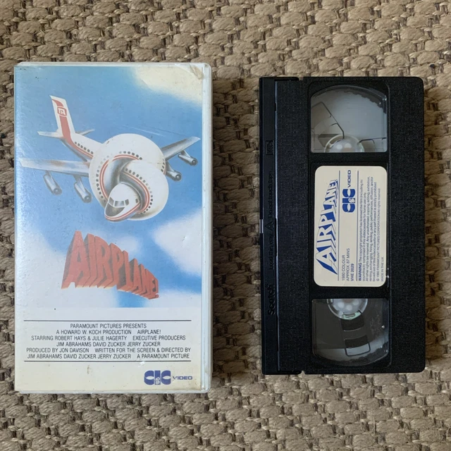 AIRPLANE PRE CERT VHS Video With Box - FREE P&P £16.31 - PicClick UK
