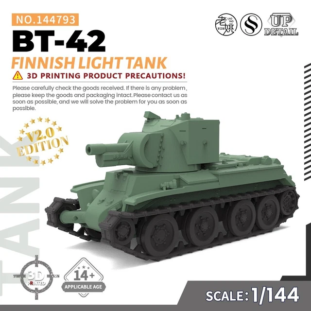 SSMODEL SS144793 1/144 Military Model Kit Finnish BT-42 Light Tank EUR ...