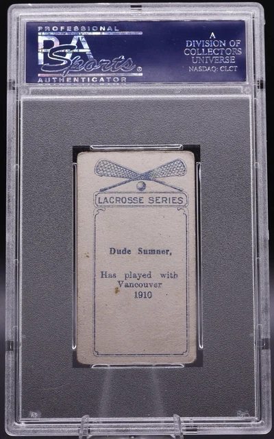 1910 C59 IMPERIAL Tobacco Dude Sumner Lacrosse PSA 1.5 Rare Vintage ...