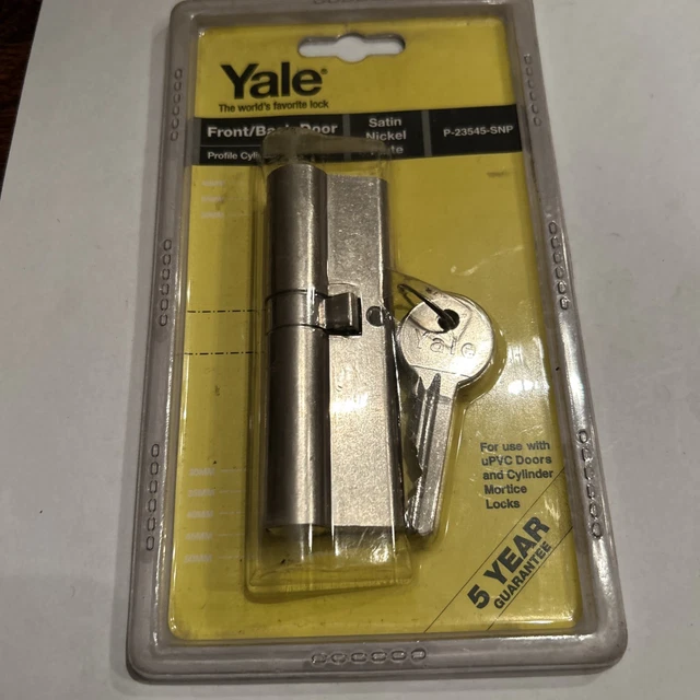 YALE DOOR LOCK Cylinder Euro Profile 6 Pin Barrel uPVC Aluminium PVC 35 ...
