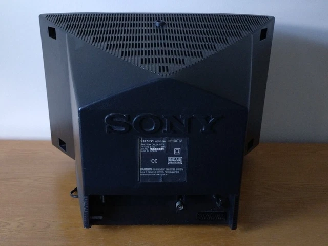 SONY TRINITRON COLOUR Television CRT 16" Portable Widescreen TV KV ...