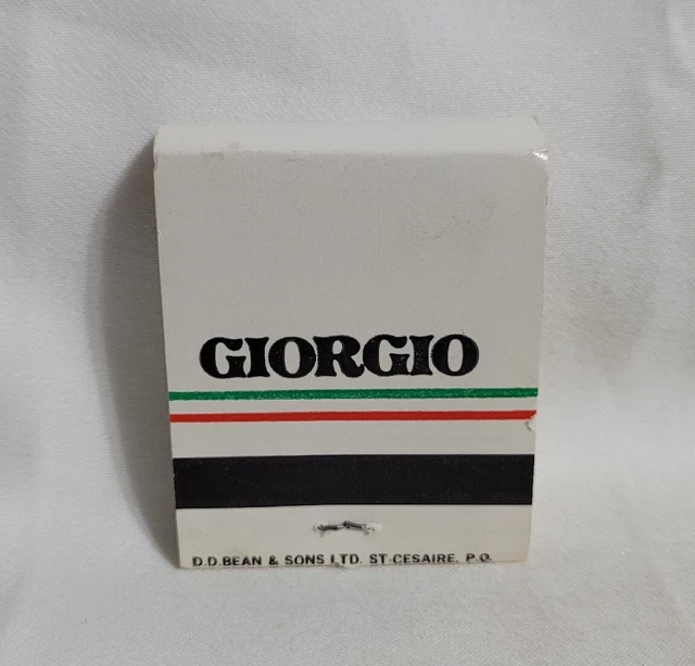 VINTAGE GEORGIO ITALIAN Restaurant Matchbook Canada Advertising Matches ...