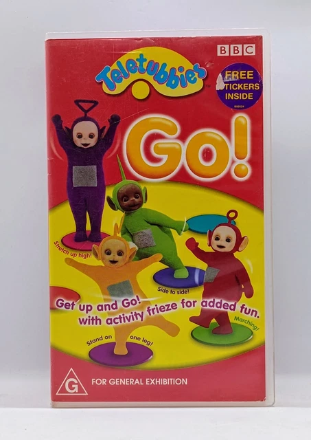 TELETUBBIES - GO! (2001) VHS Video Tape PAL ABC Kids BBC Get up and Go ...
