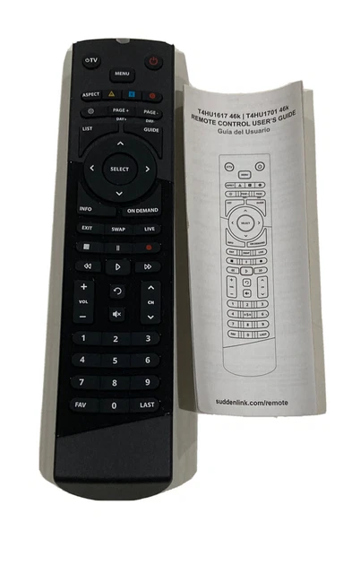 SUDDENLINK ALTIC REPLACEMENT Remote T4HU1701/46K T4HU1617 Oem Original ...
