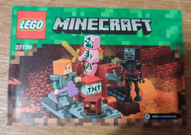 LEGO MINECRAFT THE Nether Fight 21139 Solo Istruzioni EUR 1,15 ...