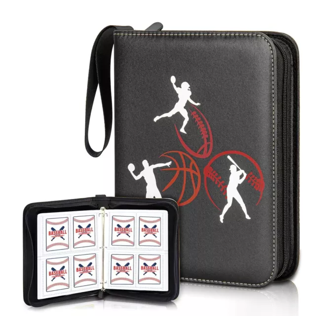 PREMIUM TRADING CARD Binder Sports Album Folder Holds400 Cards! UK NBA ...