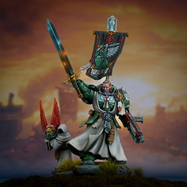 PRO PAINTED WARHAMMER 40k Dark Angels Azrael Supreme Grand Master Games ...