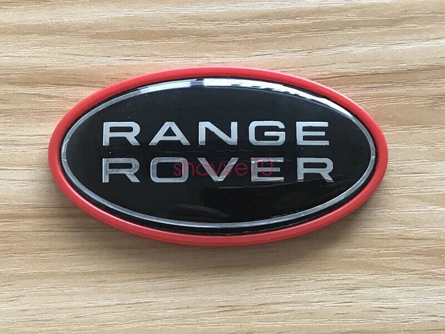 RED RANGE ROVER Sport Supercharged Tailgate / Grille Emblem Oval Logo ...