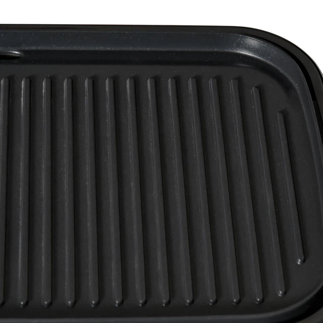 HOMCOM ELECTRIC GRILL Table Grill 90-200°C 2 Grill Areas Drip Bowl ...