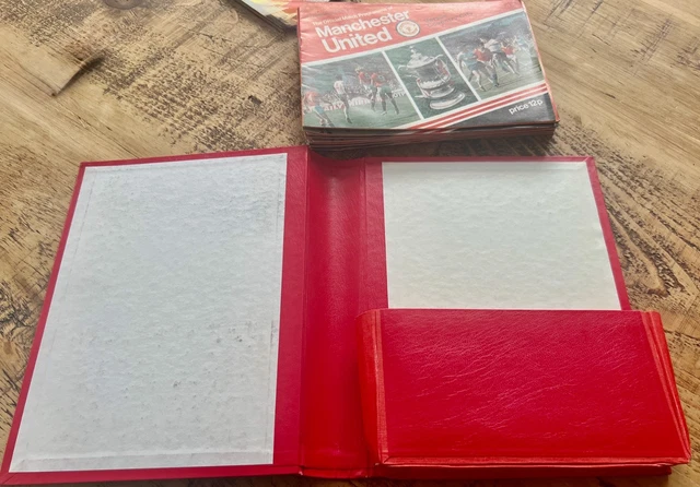 MACHESTER UTD PROGRAMME Binder and Programmes 1977-1978 £26.68 ...
