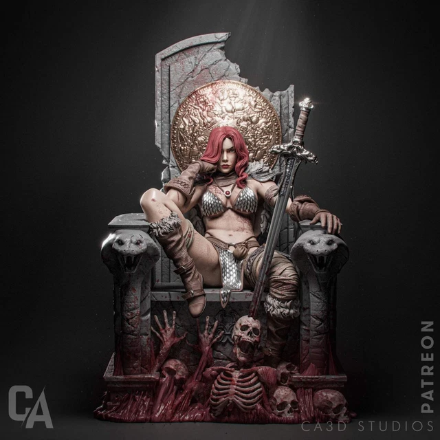 1:12 BARBARIAN WARLORD | 3D Printed Resin Garage Kit Figure | CA 3D ...