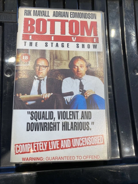 BOTTOM LIVE THE Stage Show VHS 1993 Rik Mayall, Adrian Edmondson VVL ...