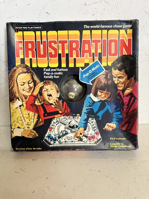 FRUSTRATION BOARD GAME 1965 Peter Pan Play Things Games Vintage Retro ...