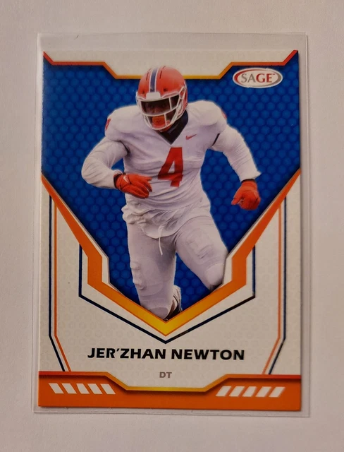 JER'ZHAN JOHNNY NEWTON Commanders Illinois Fighting Illini 2024 Blu ...