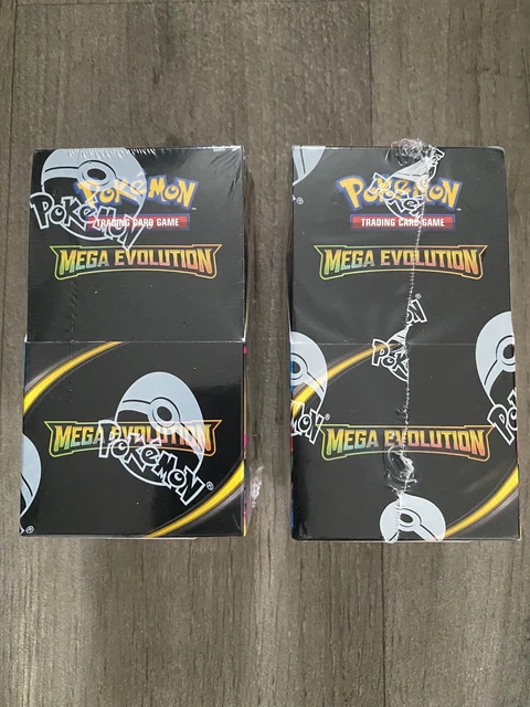 POKÉMON TCG MEGA Evolution Half Booster Box Brand New Sealed x2 (36 ...