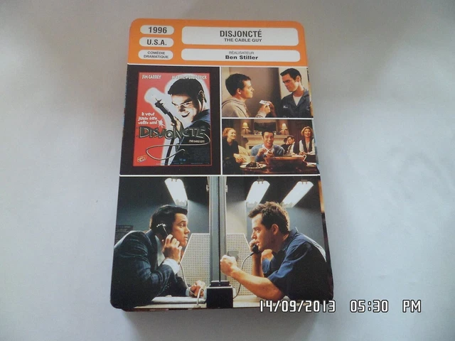 CARTE FICHE CINEMA 1996 DISJONCTE Jim Carrey Matthew Broderick Leslie ...