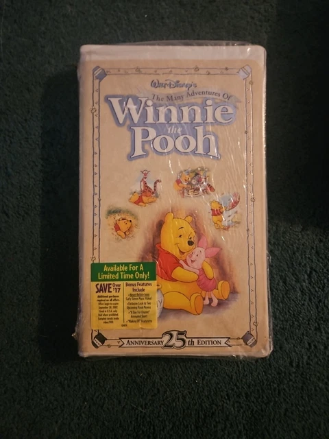 THE MANY ADVENTURES of Winnie the Pooh VHS 2002 25th Anniversary ...