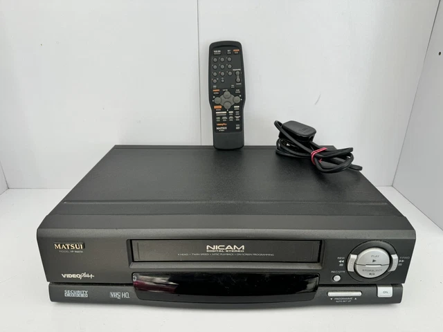 MATSUI VP9607A VHS VCR Cassette Recorder Video Plus NICAM Player ...