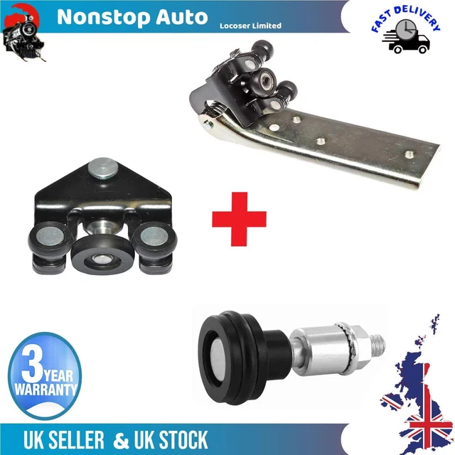 3X SLIDING DOOR Roller Guide Hinge Middle Bottom Top Left For NISSAN ...
