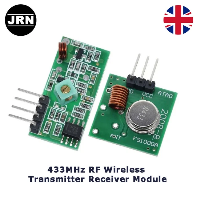 433MHZ RF TRANSMITTER and Receiver Module Link Kit for Arduino ...