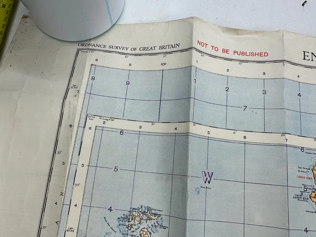 ORIGINAL WW2 BRITISH Army 1939 Map of England - RAF Bases - South West ...