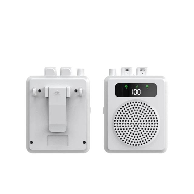 1X(MINI WIRELESS Speaker with Lavalier Microphone Portable Voice4835 £ ...